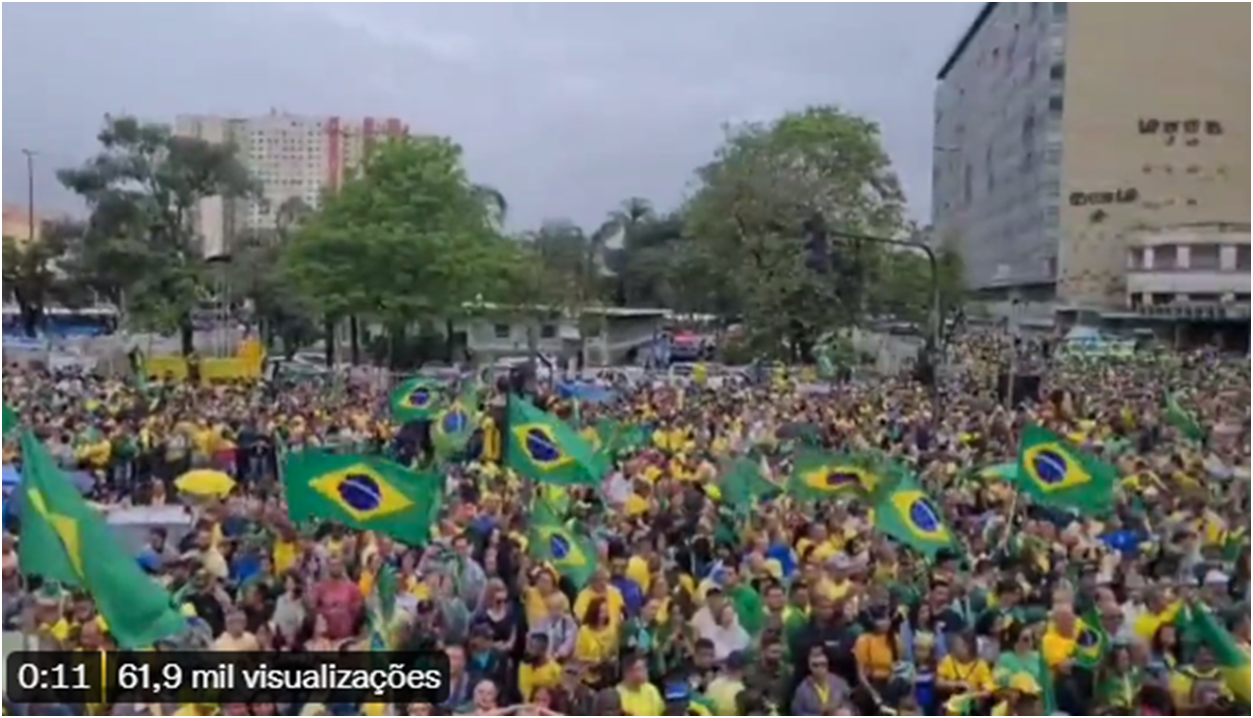 Não é Por Bolsonaro Mas Pelo Brasil Dizem Manifestantes Que Tomam